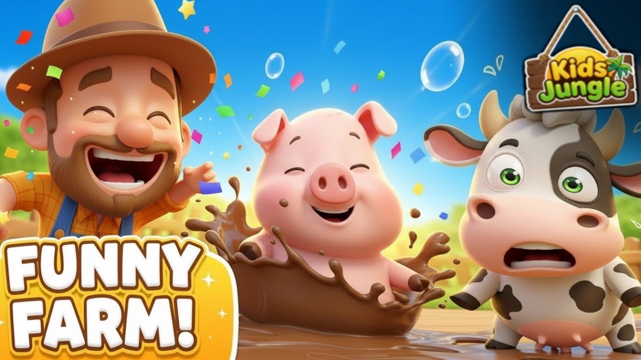Craziest Farm Mud Party Ever! 🐷🤣 | Kids Learn Animal Sounds & Farm Fun ...