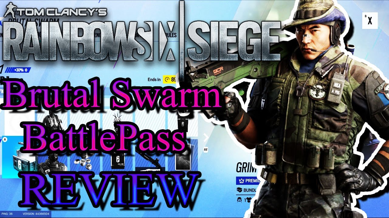 The NEW RAINBOW SIX SIEGE Brutal Swarm Battle Pass Review - YouTube