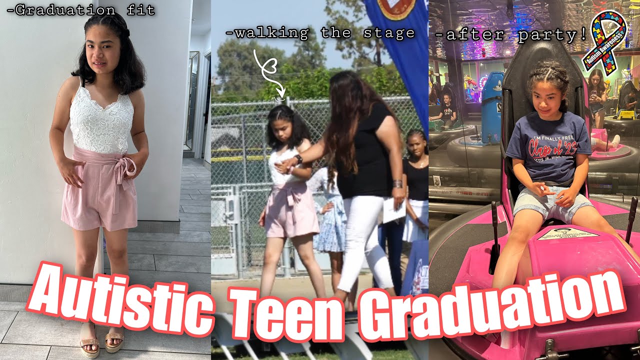 Autistic nonverbal teen walking down graduation stage! **emotional ...