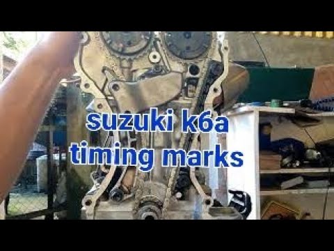 suzuki k6a timing mark... - YouTube