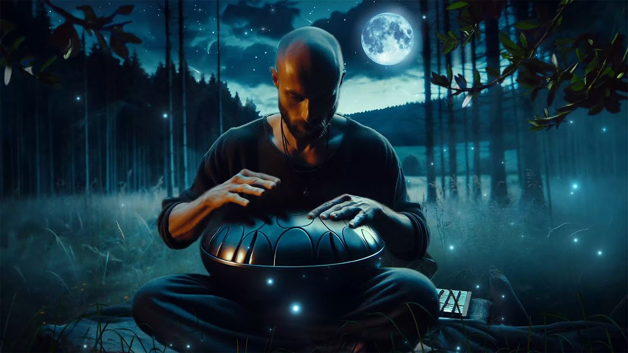 Overcome Stress to Sleep Instantly With Handpan Music - Relaxing ...
