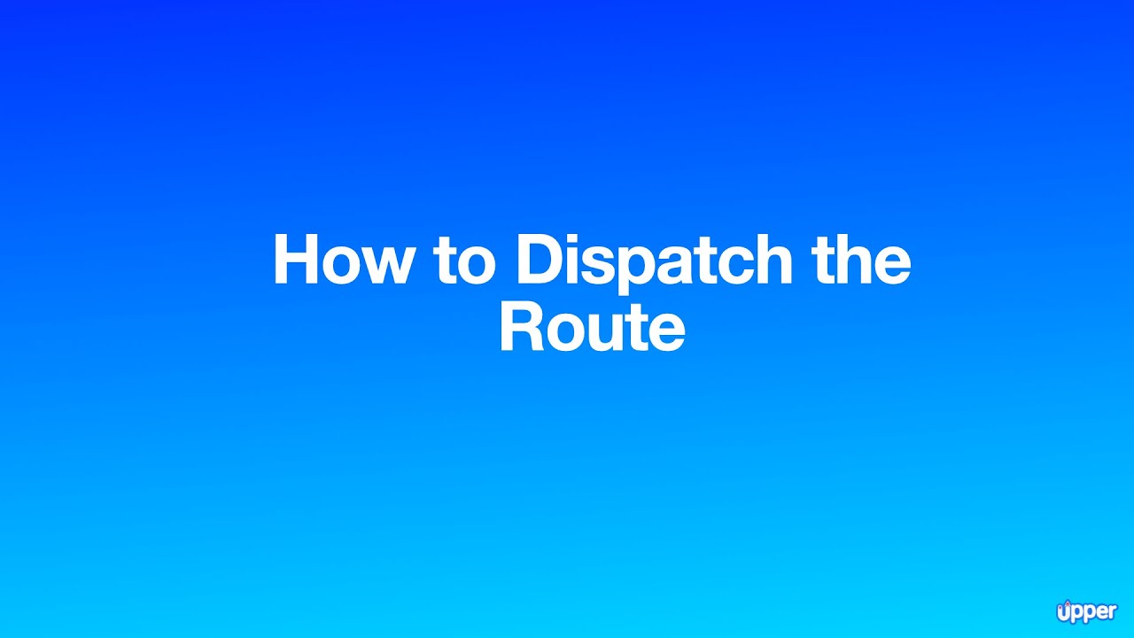 How to Dispatch the Route to Drivers - YouTube