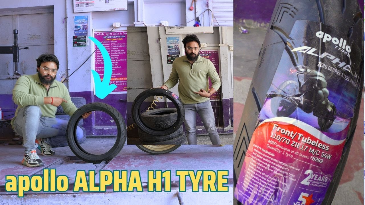 Apollo Alpha H1 Radial Tyre 110/70 R17 Best Tyre Dominar and Ktm.🏍🏍 ...