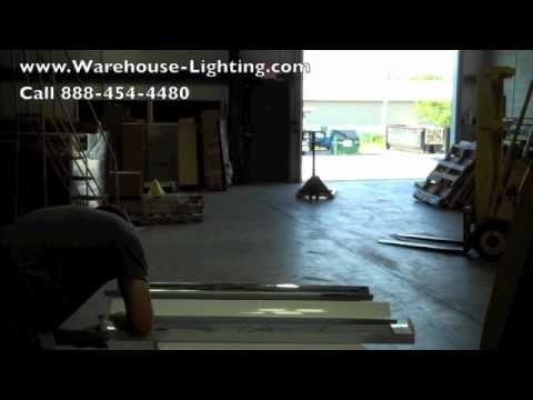 How to Assemble an Industrial T5 and T8 Strip Lighting Fixture - YouTube