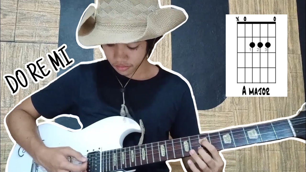 DOREMI throughout Fretboard tutorial - A Major Scale - for semi ...