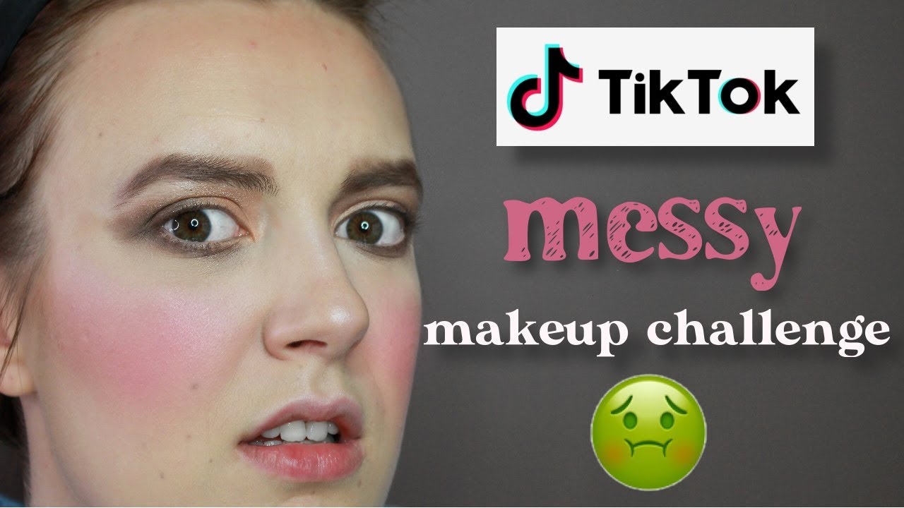 TIKTOK Messy Makeup Challenge *cringe* | dariadoberstajn - YouTube