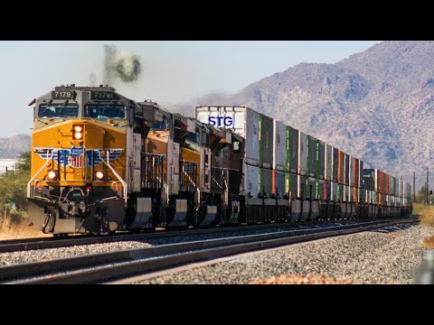 Union Pacific #7179 east Maricopa, AZ - YouTube