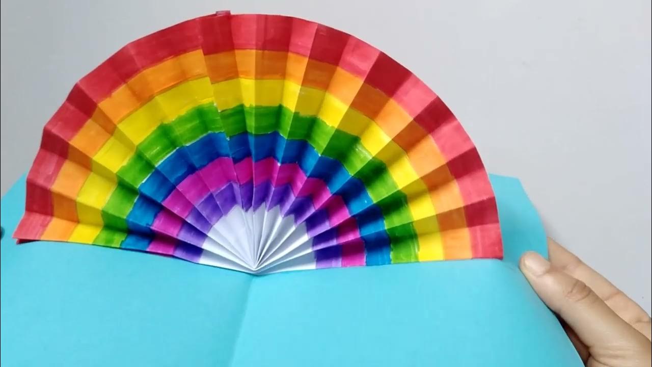 Easy Rainbow Pop Up Card - Learn how to make easy 3d Cards for Kids ...