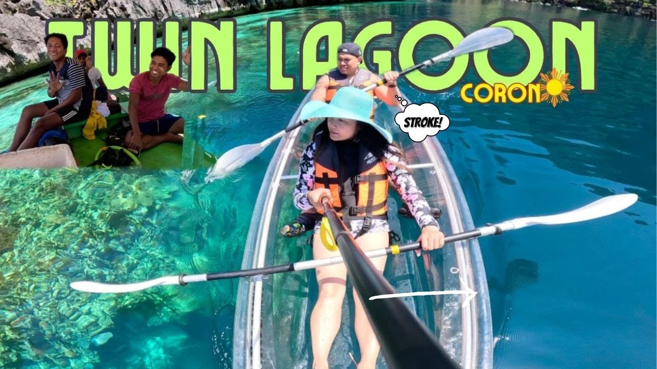 Thrilling Twin Lagoon Crystal Canoeing: Coron, Palawan Philippines 4K ...