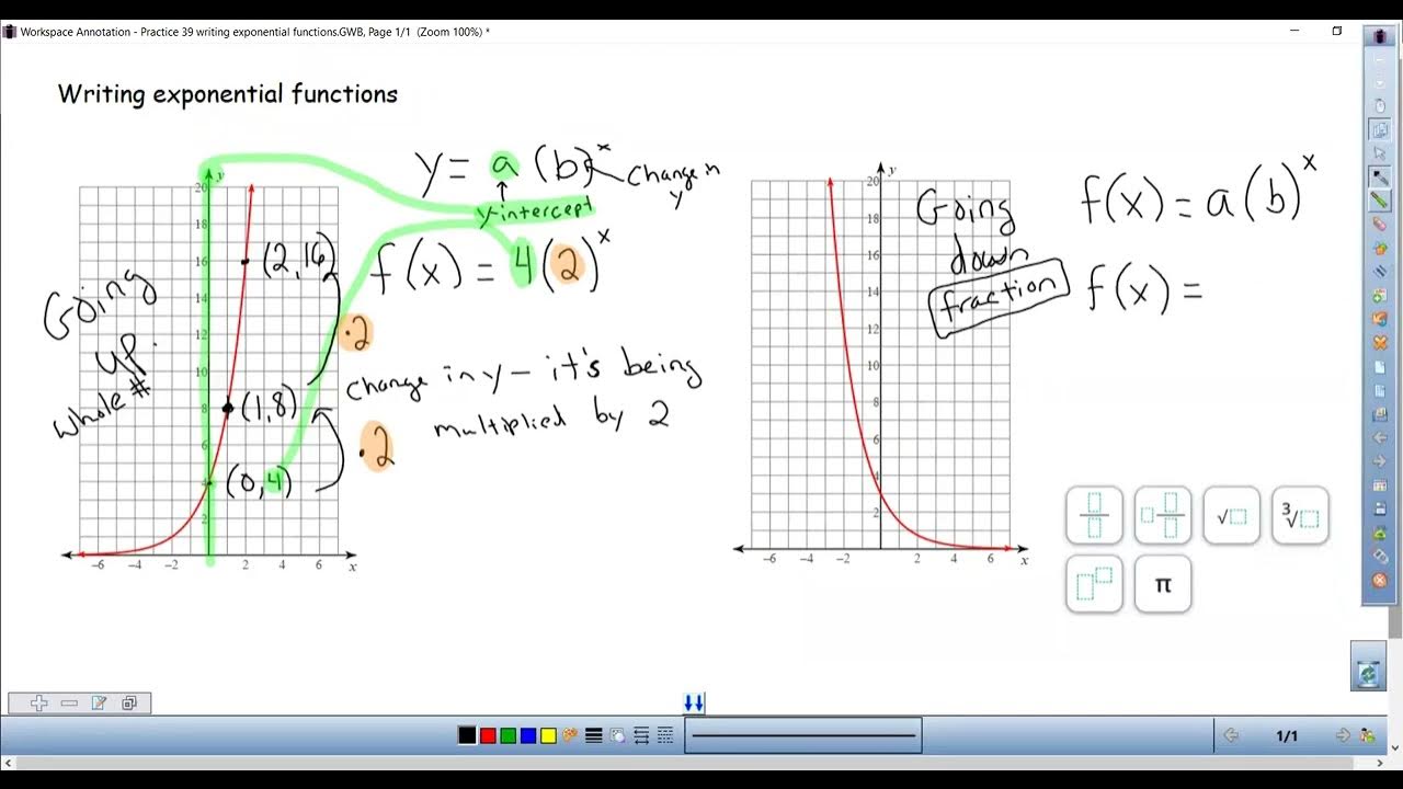 IM1 Quiz 39 I can write exponential functions. - YouTube