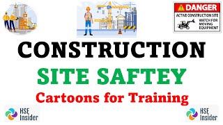 Construction Site Safety Basics - Cartoons for Training | Doovi