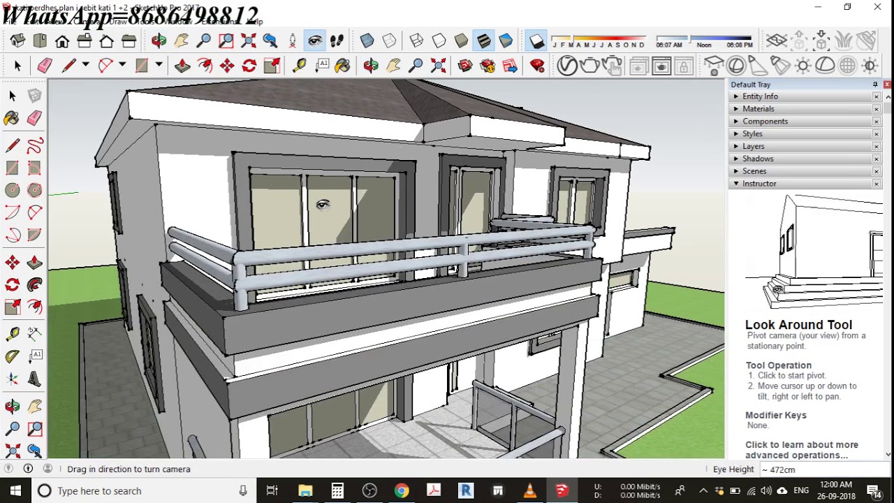 Edge styles and Face styles Sketchup - YouTube
