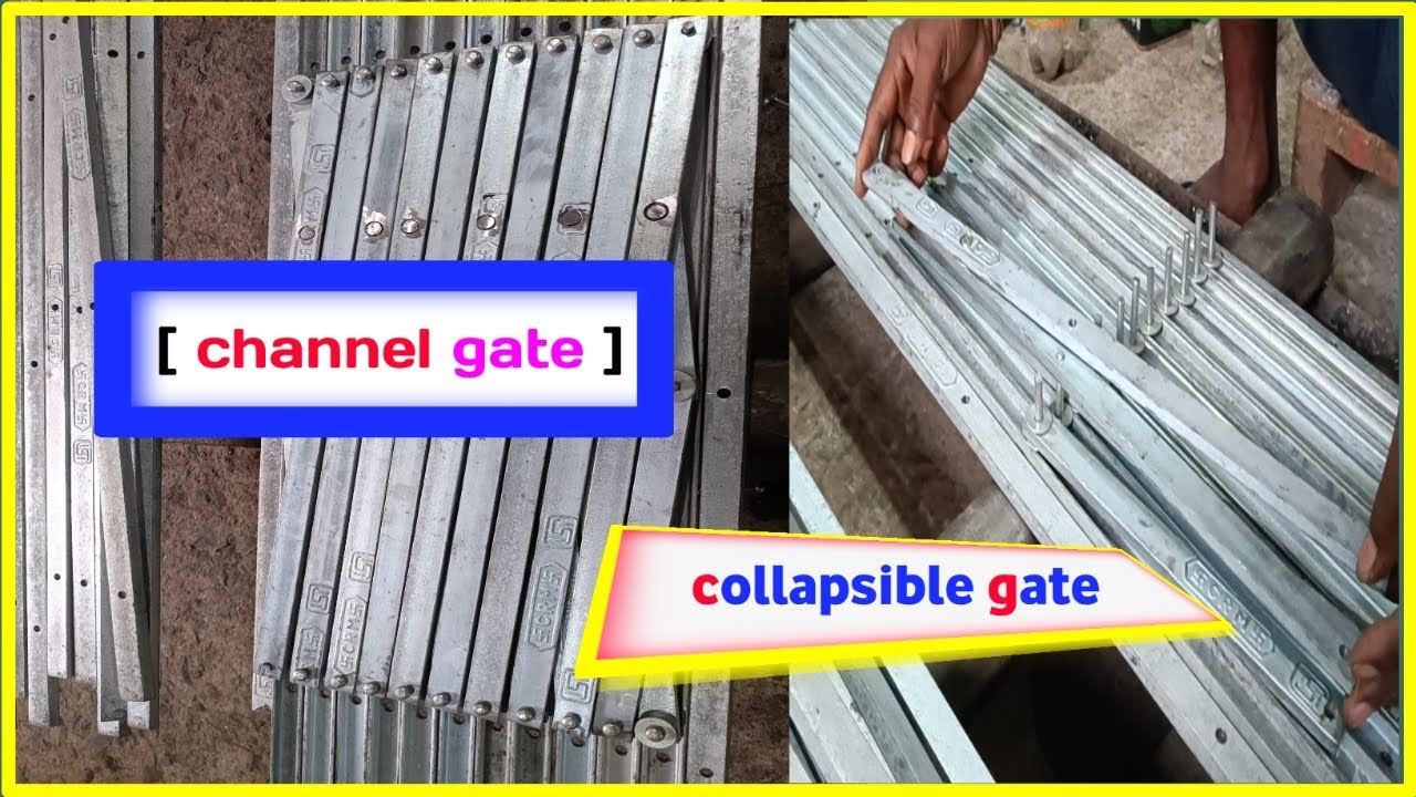 How to make collapsible gate|| channel gate - YouTube