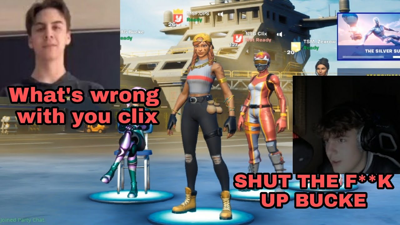 Clix Shuts Up Bucke and Zexrow after Having an Fight With Bucke 2v2 ...