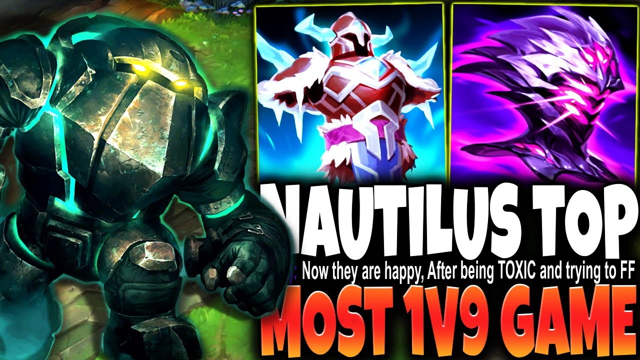 My Immortal Nautilus TOP Build & the MOST 1V9 TILTING GAME YOU EVER SAW ...