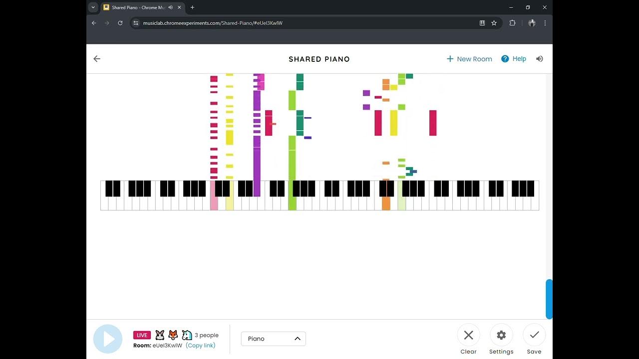 Megalovania - Undertale (Chrome Music Lab Shared Piano) - YouTube