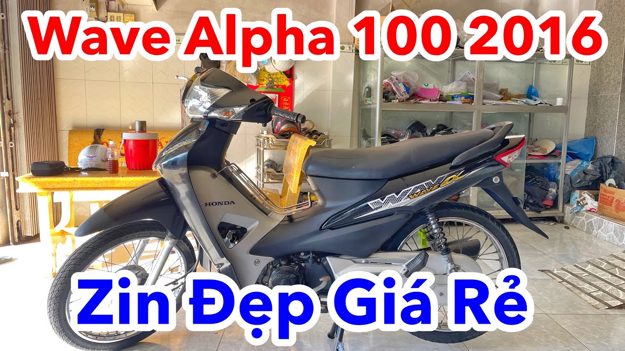 Xe Wave Alpha 100 2016 Zin Đẹp Giá Rẻ - Xe Cũ Tiền Giang #203 - YouTube