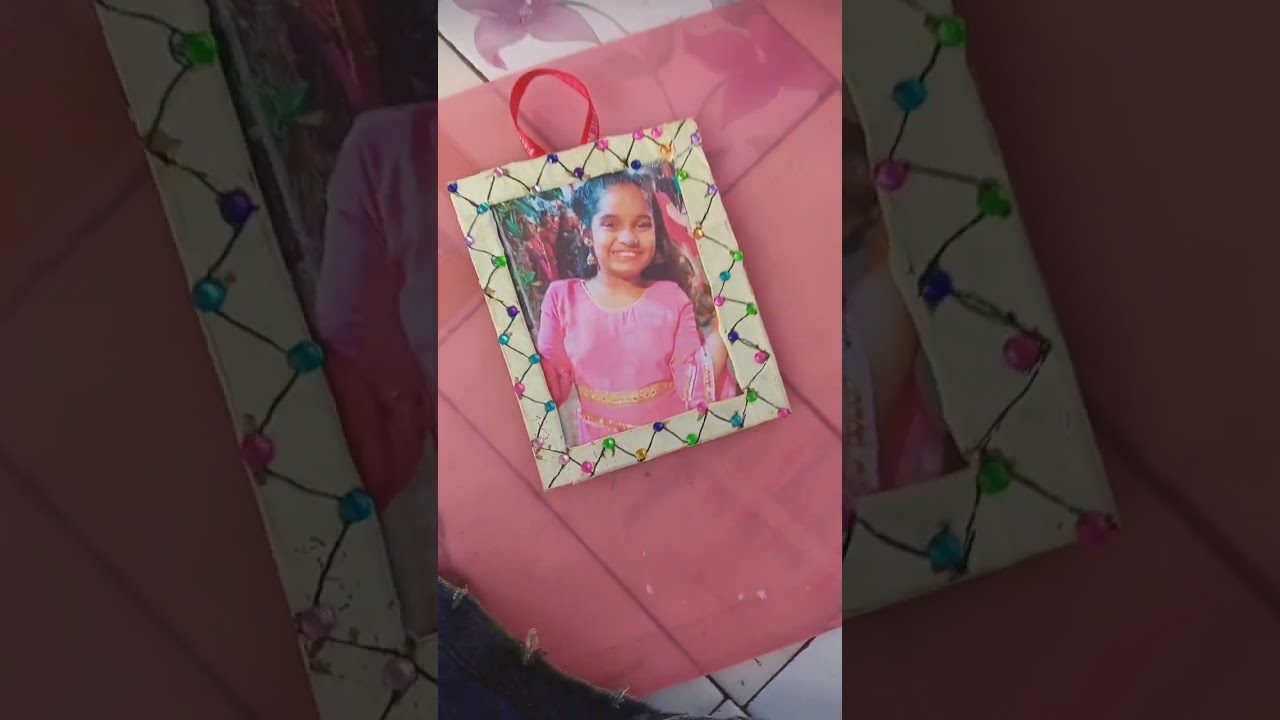 How To Make A Photo Frame With The Help Of Cardboard shortsyoutube How To Make A Photo Frame With The Help Of Cardboard shortsyoutube
