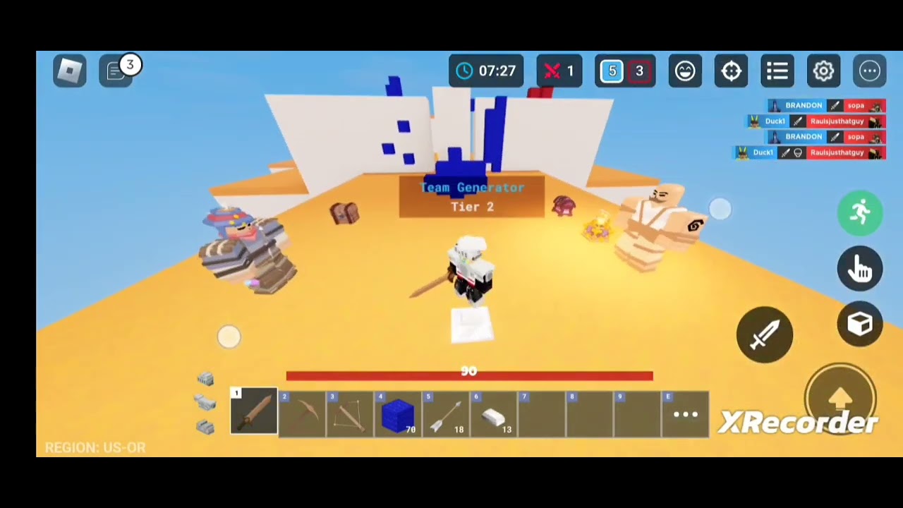 The best game mode to grind exp in roblox bedwars - YouTube