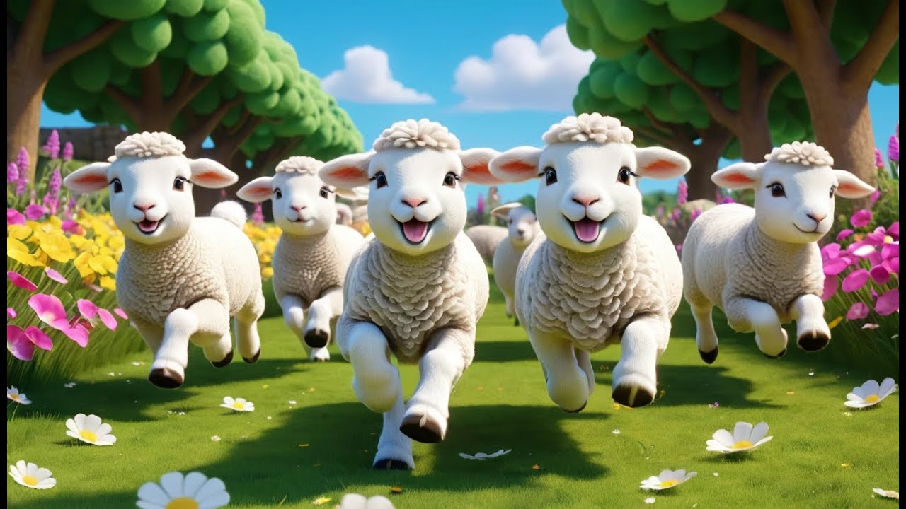 Lambs Play Hide and Seek in the Field | Fun Lamb Song for Kids ...