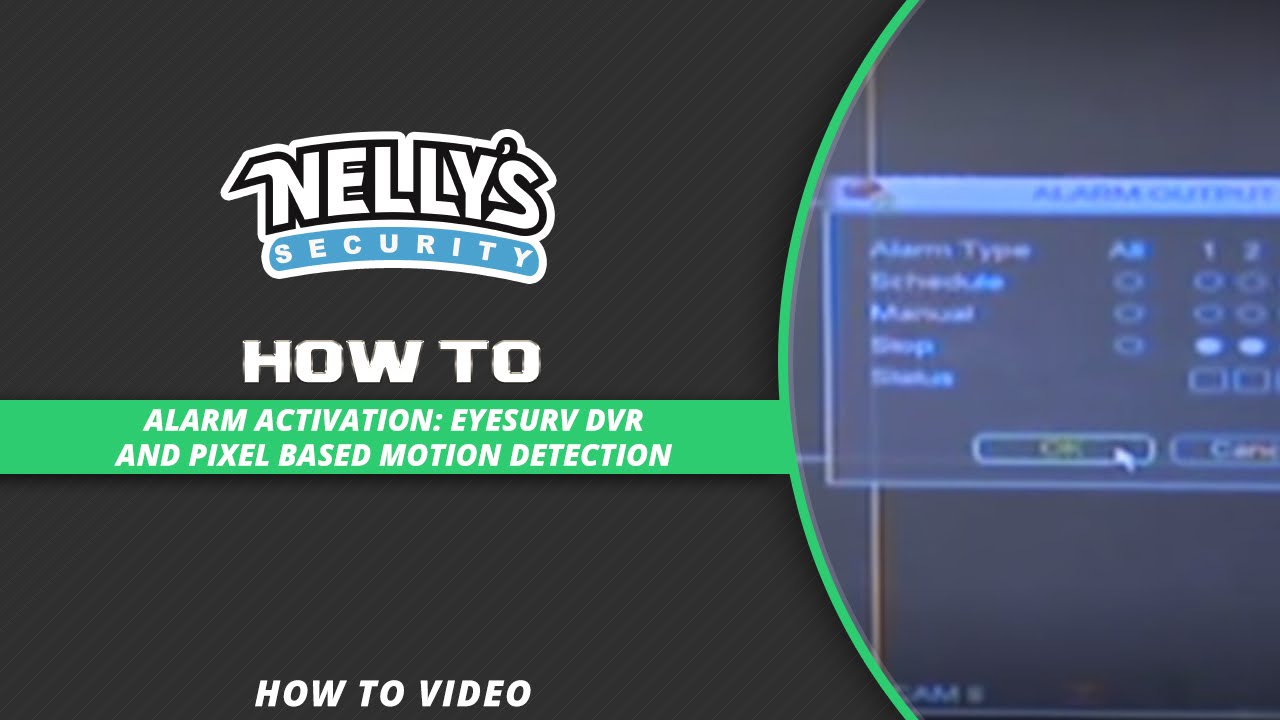 Alarm Activation: EYEsurv DVR and Pixel Based Motion Detection - YouTube