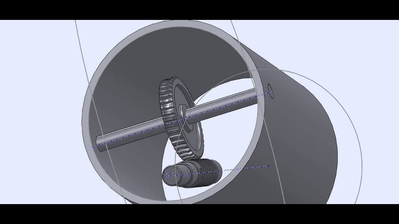 Worm Gear Animation - YouTube