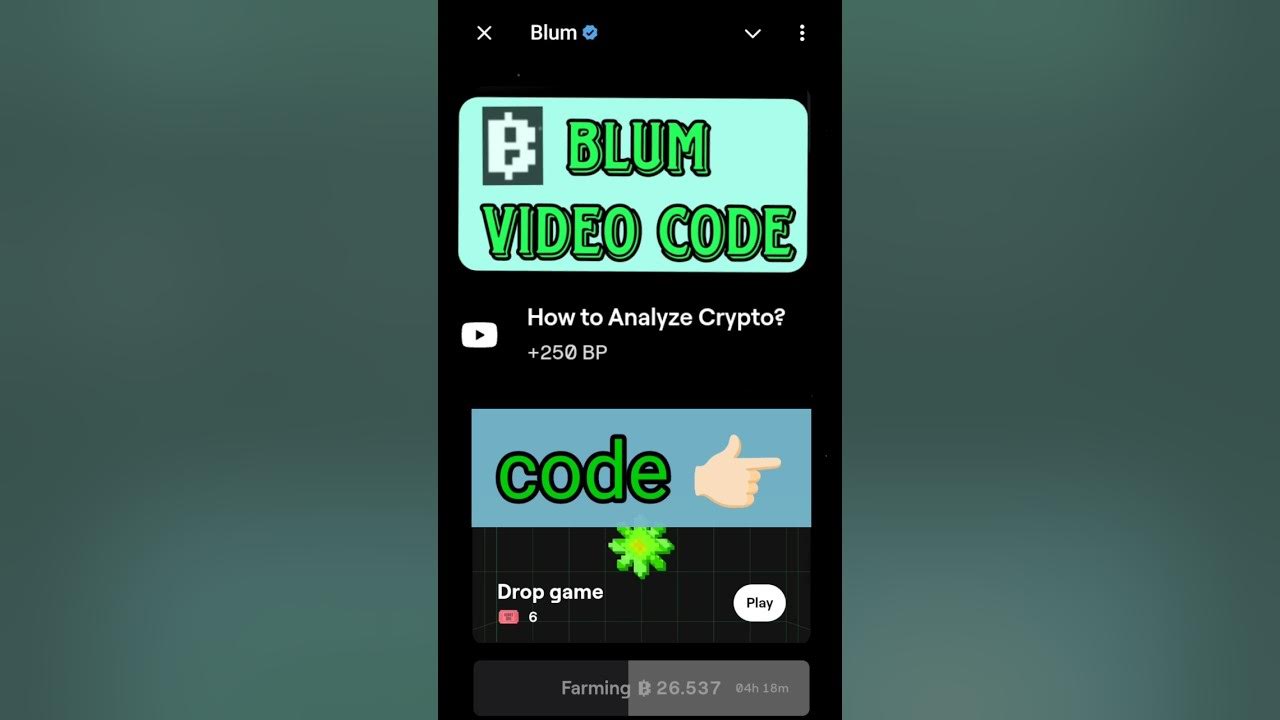 Blum video code || Secure your Crypto ? #blumvideo #blum - YouTube