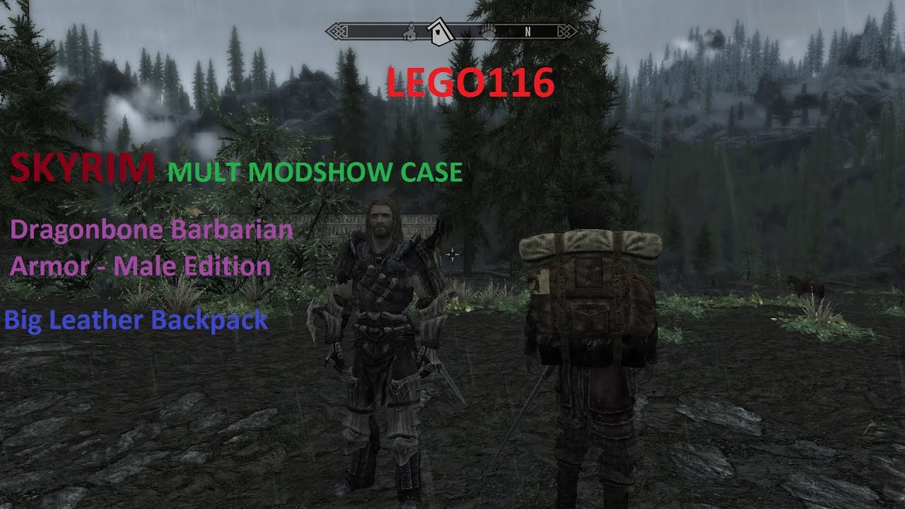 Skyrim mult modshow case Dragonbone Barbarian Armor - Male Edition and ...
