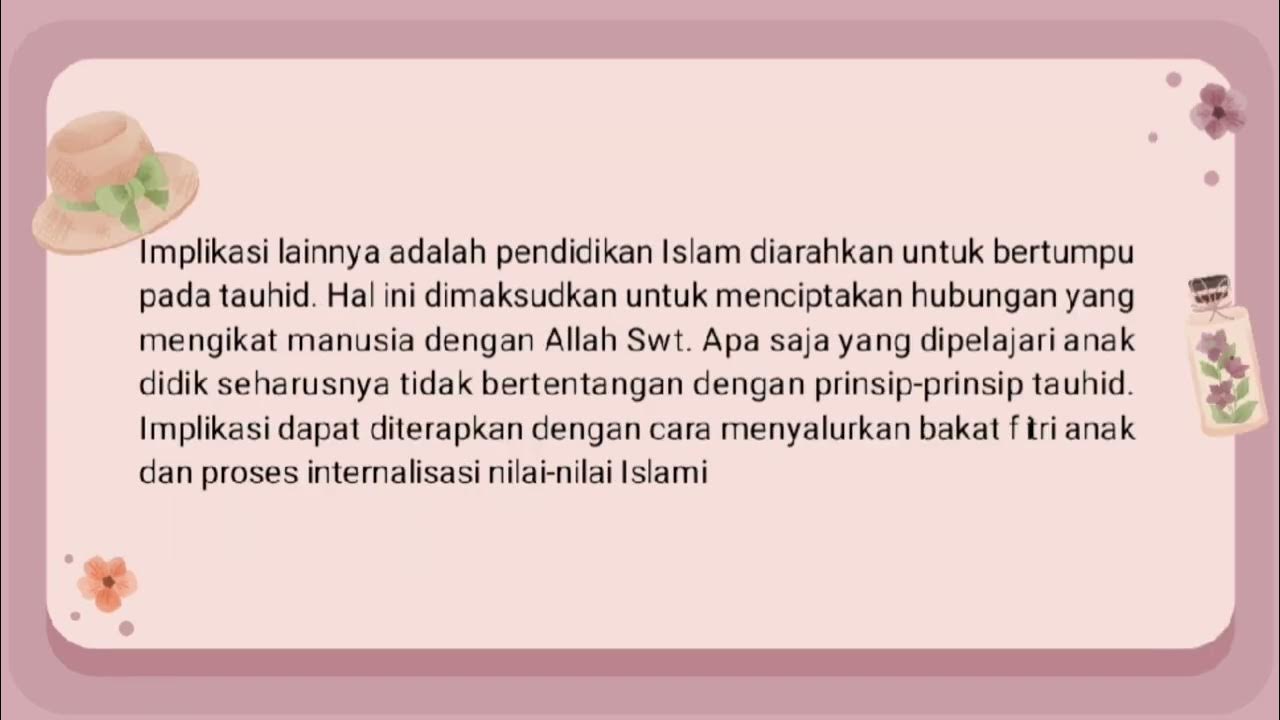 KONSEP FITRAH MANUSIA DAN IMPLIKASINYA DALAM PENDIDIKAN ISLAM - YouTube