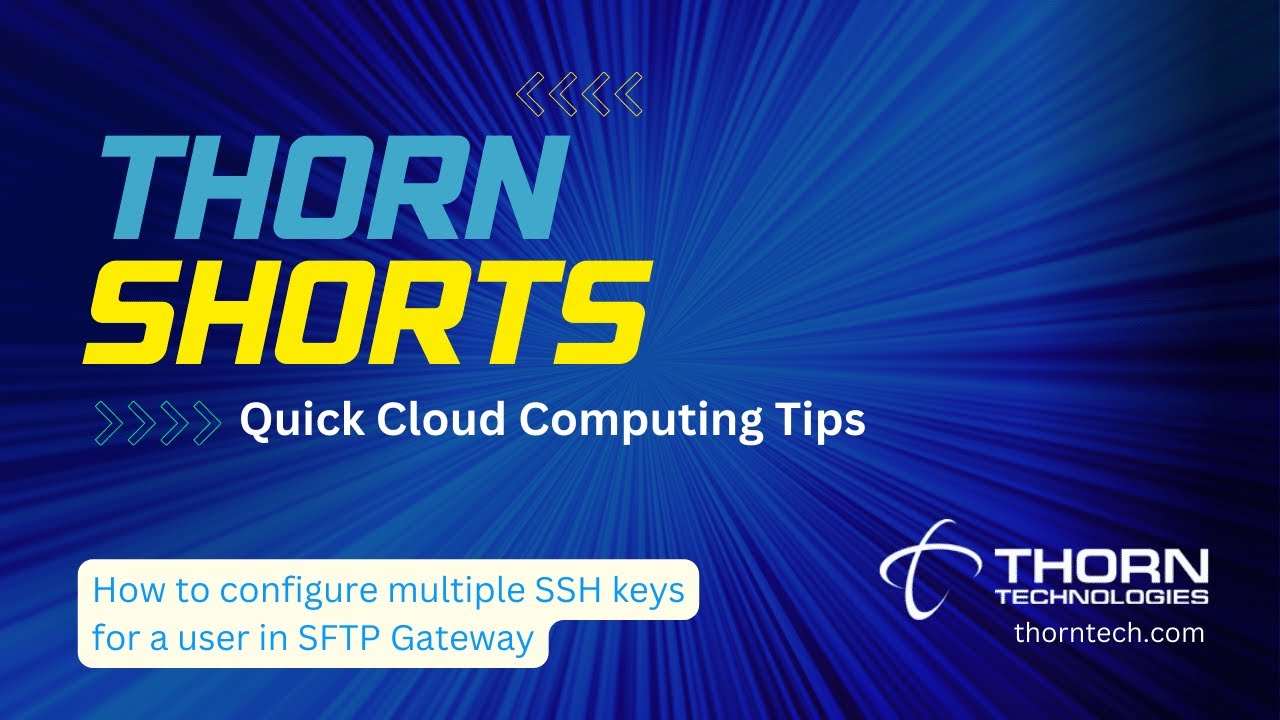 How To Configure Multiple Ssh Keys For A User In Sftp Gateway Youtube
