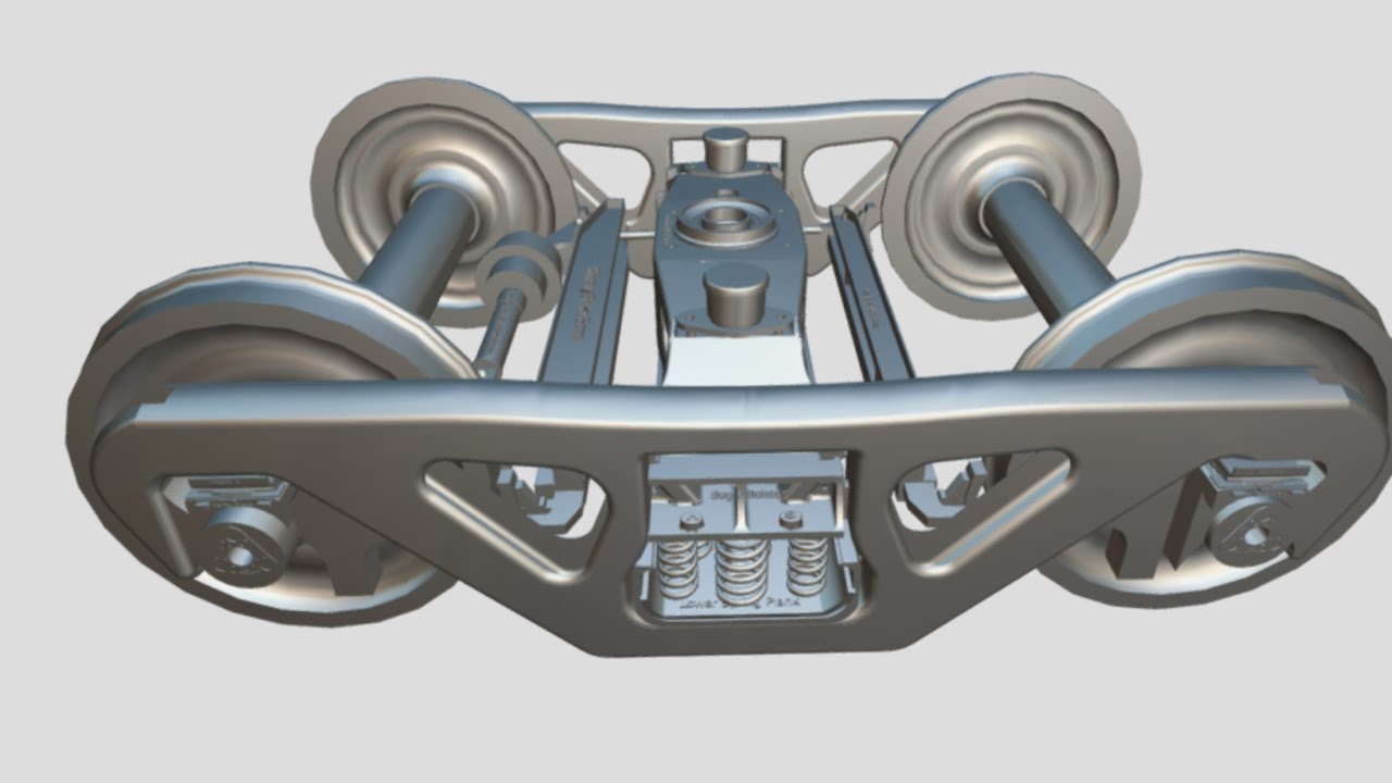 CASNUB BOGIE WITH BMBS FOR FREIGHT WAGONS OF INDIAN RAILWAYS - YouTube