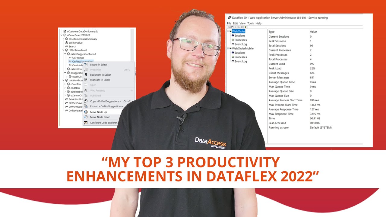 Top 3 Productivity Enhancements - DATAFLEX 2022 RELEASE WEEK - YouTube