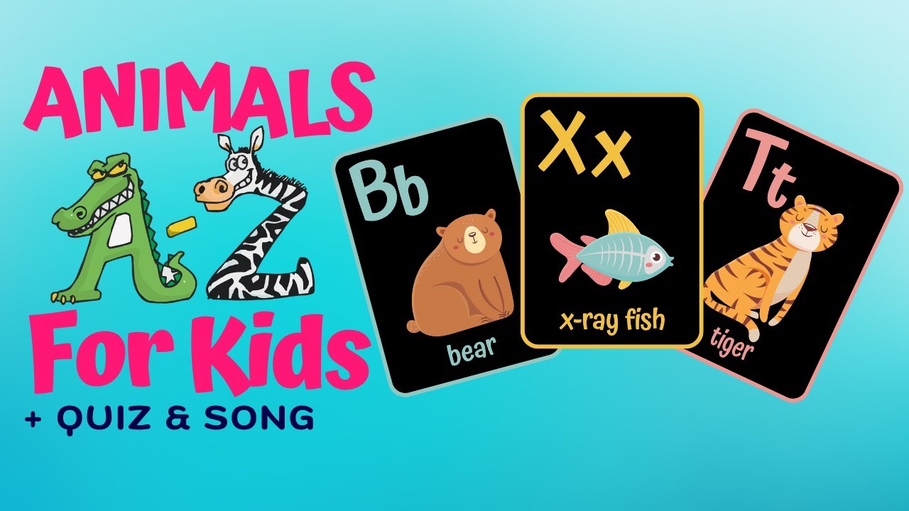 Alphabet Animals: A-Z ABC Animal Fun Facts and Song for Kids | Learn ...