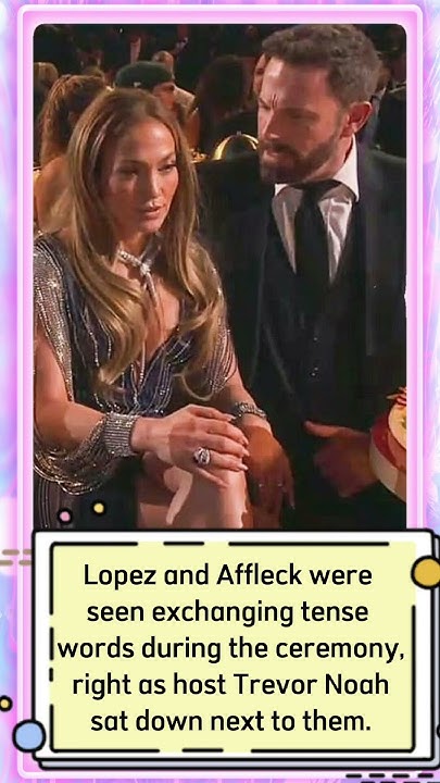 Jennifer Lopez And Ben Afflecks Tense Conversation At The 2023 Grammys ‼