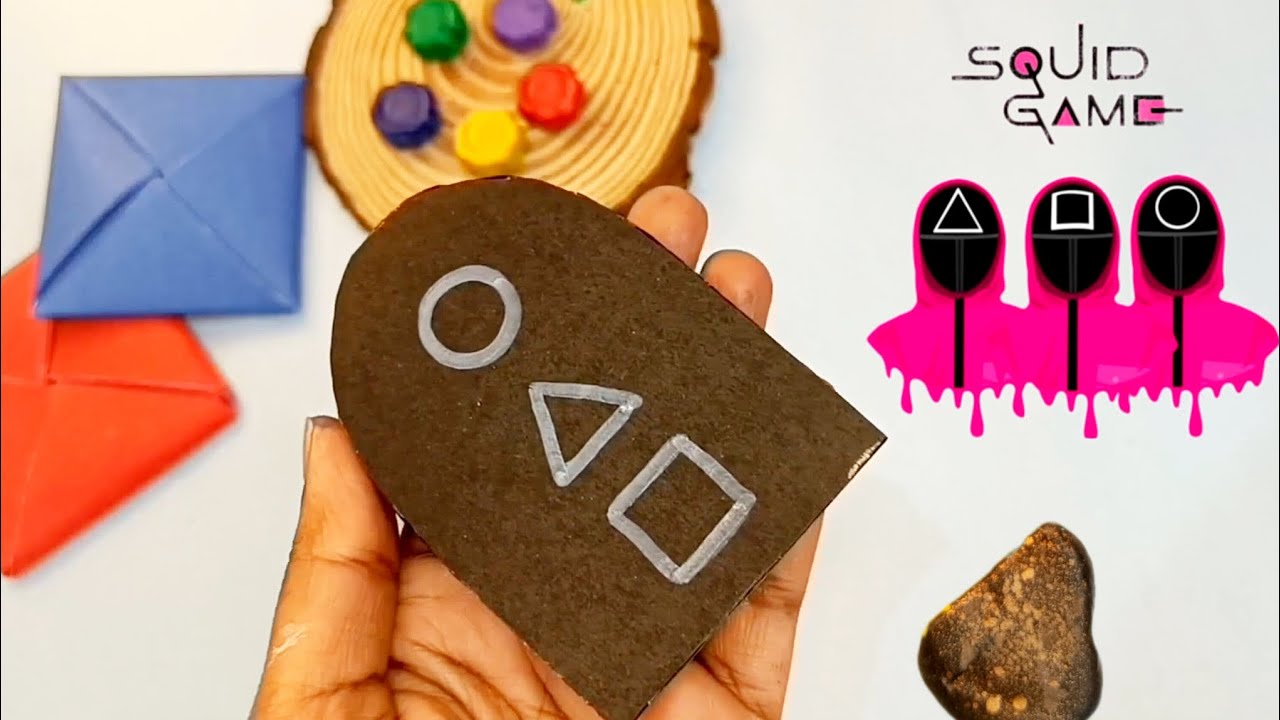 How To Make Squid Game Flying Stone With Paper #squidgame - YouTube