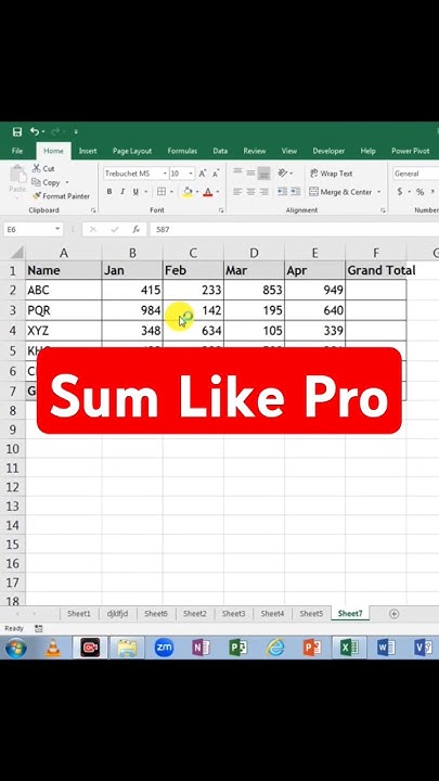 Sum like Pro | Excel tutorials in Hindi #exceltech #excelcourse #exceltips #excelgyan # ...