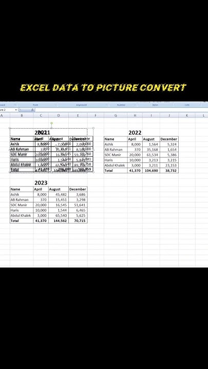 How to convert Excel data to picture #google #tricks #code - YouTube