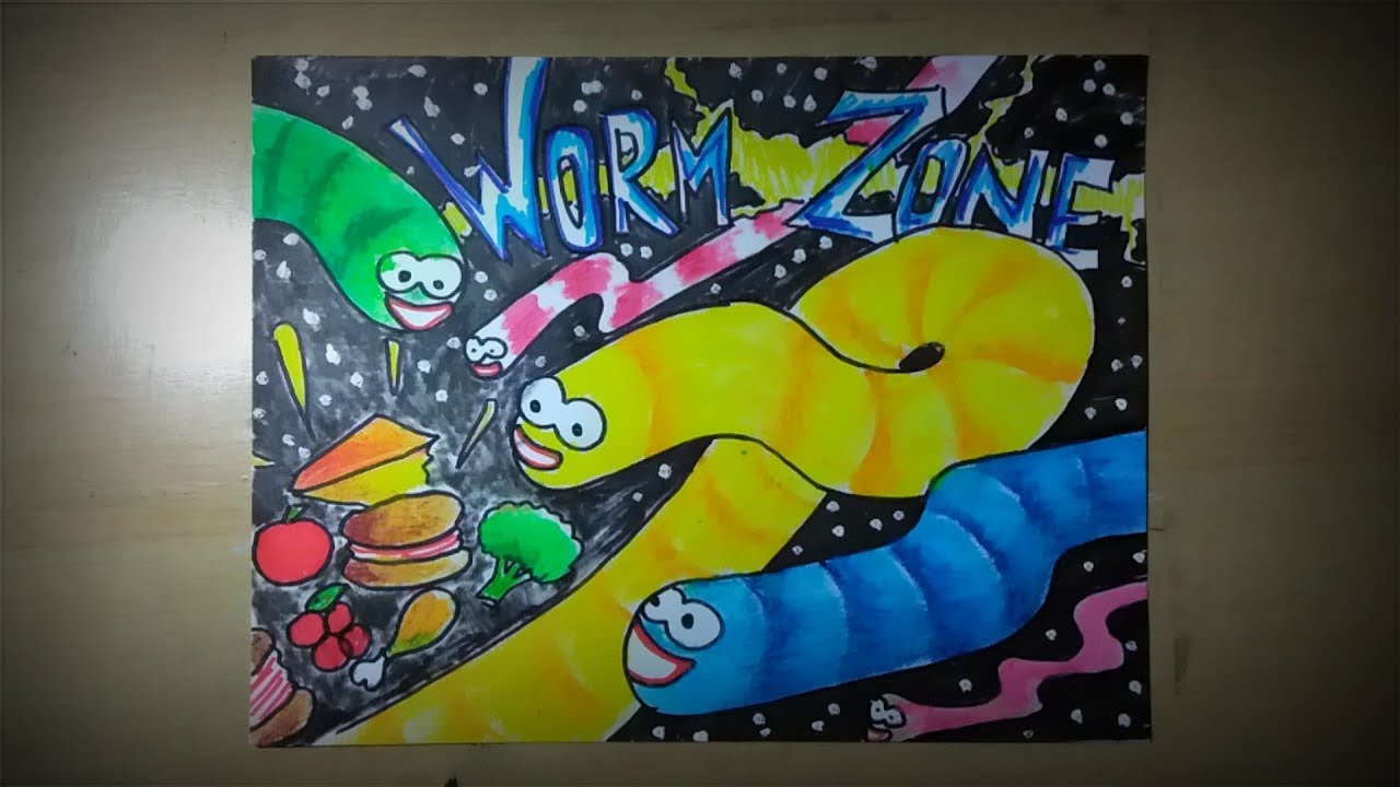 Menggambar game cacing - worms zone - YouTube