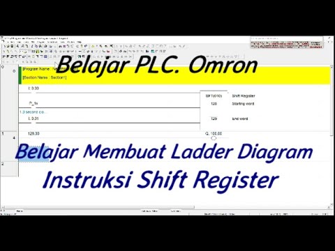 Belajar PLC. Omron, Belajar Membuat Ladder Diagram Instruksi Shift ...