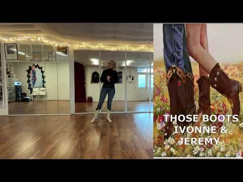 THOSE BOOTS, Line dance TEACH - YouTube