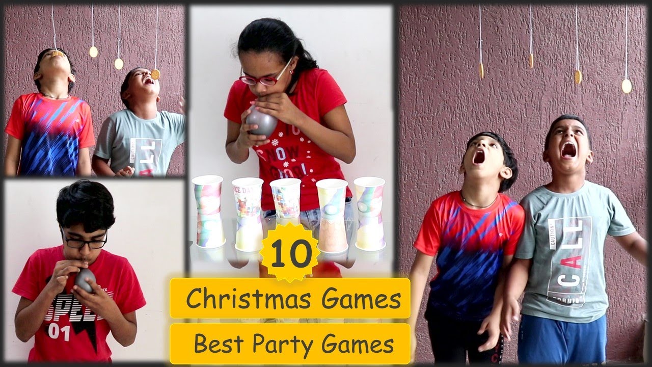 10 Christmas Party Games | Indoor games | Party Games for Kids | Kids ...