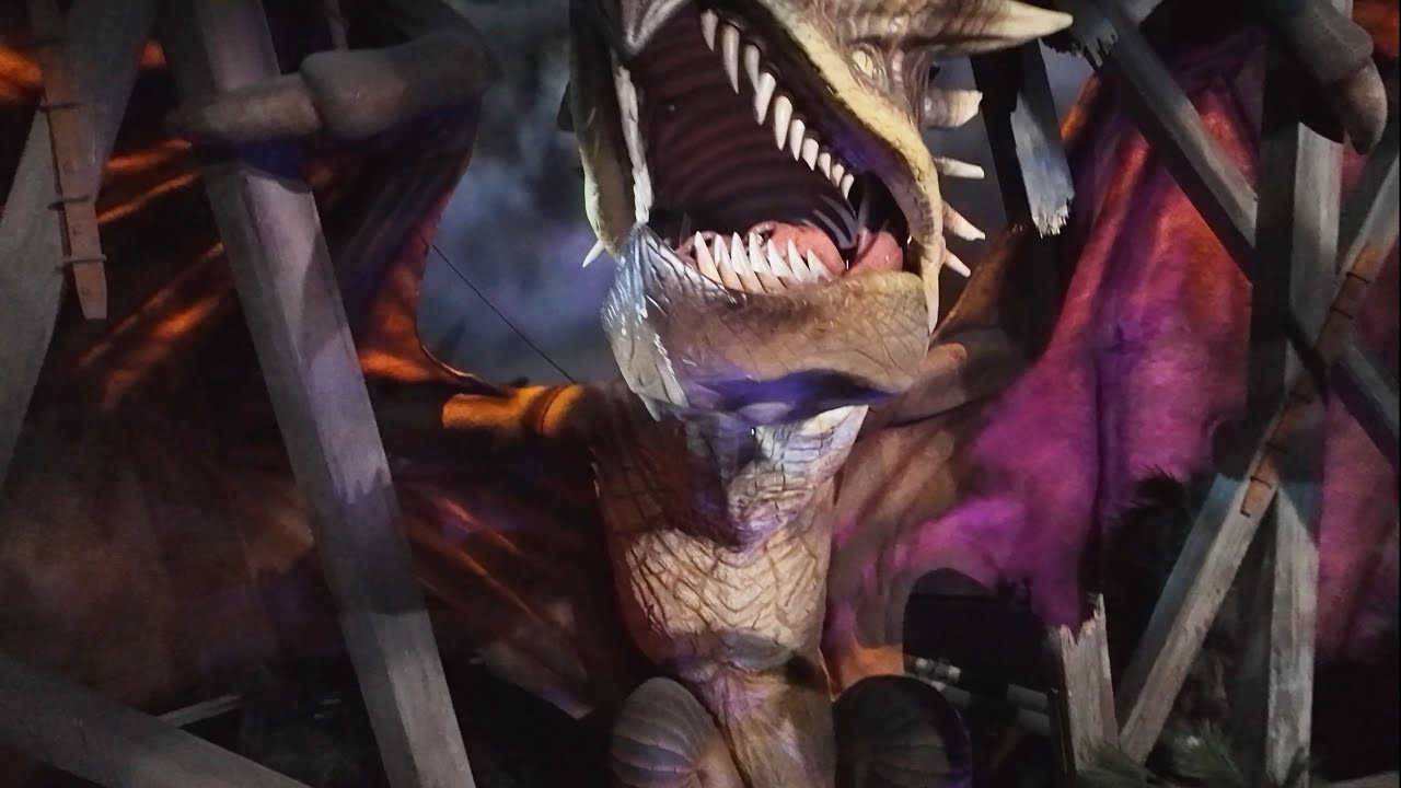 AMAZING Dragon Animatronic - Harry Potter and the Forbidden Journey Low ...