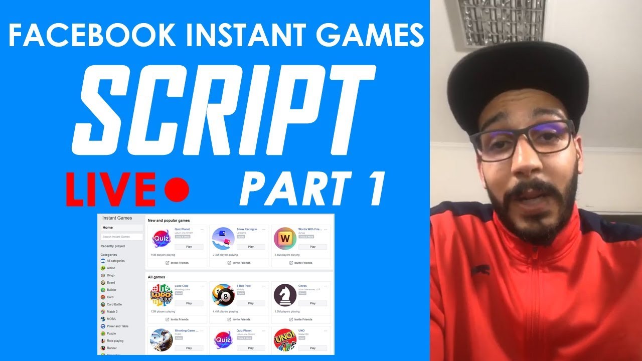 Facebook Instant games script + Q&A with Nabil Mhaili | Part 1 - YouTube