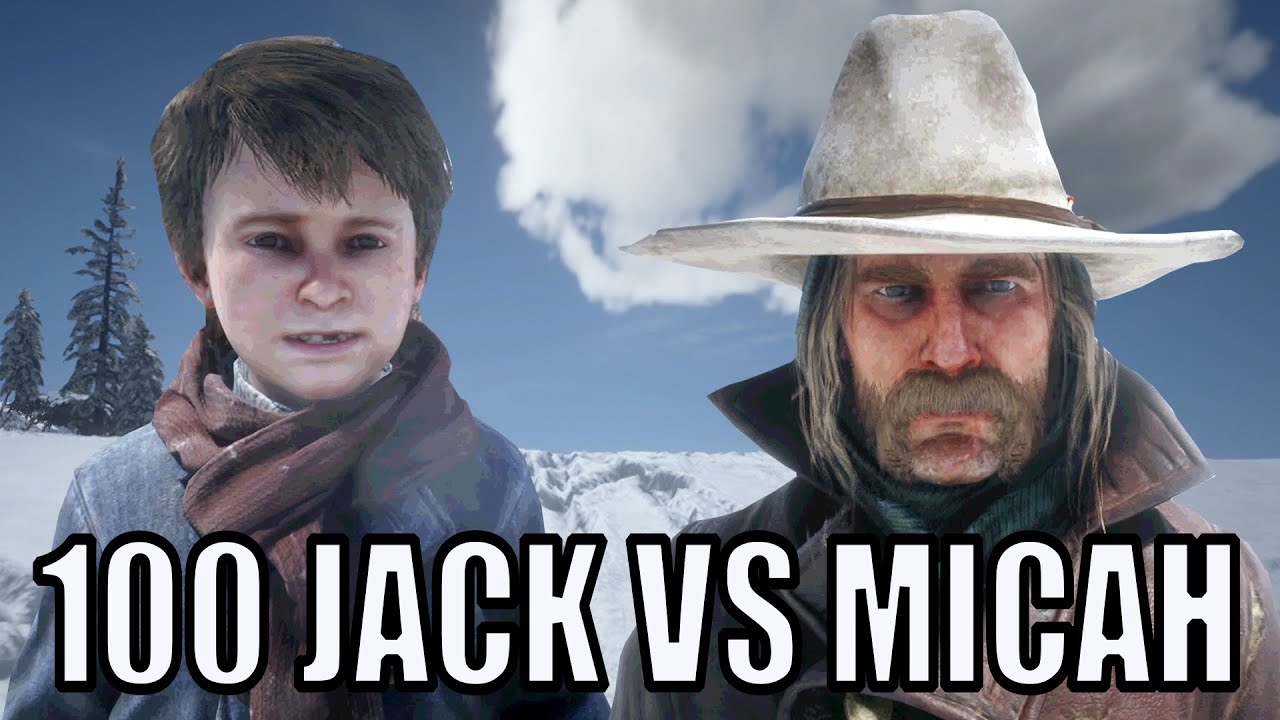 100 JACK MARSTON VS MICAH (RDR2 FIGHT) - YouTube