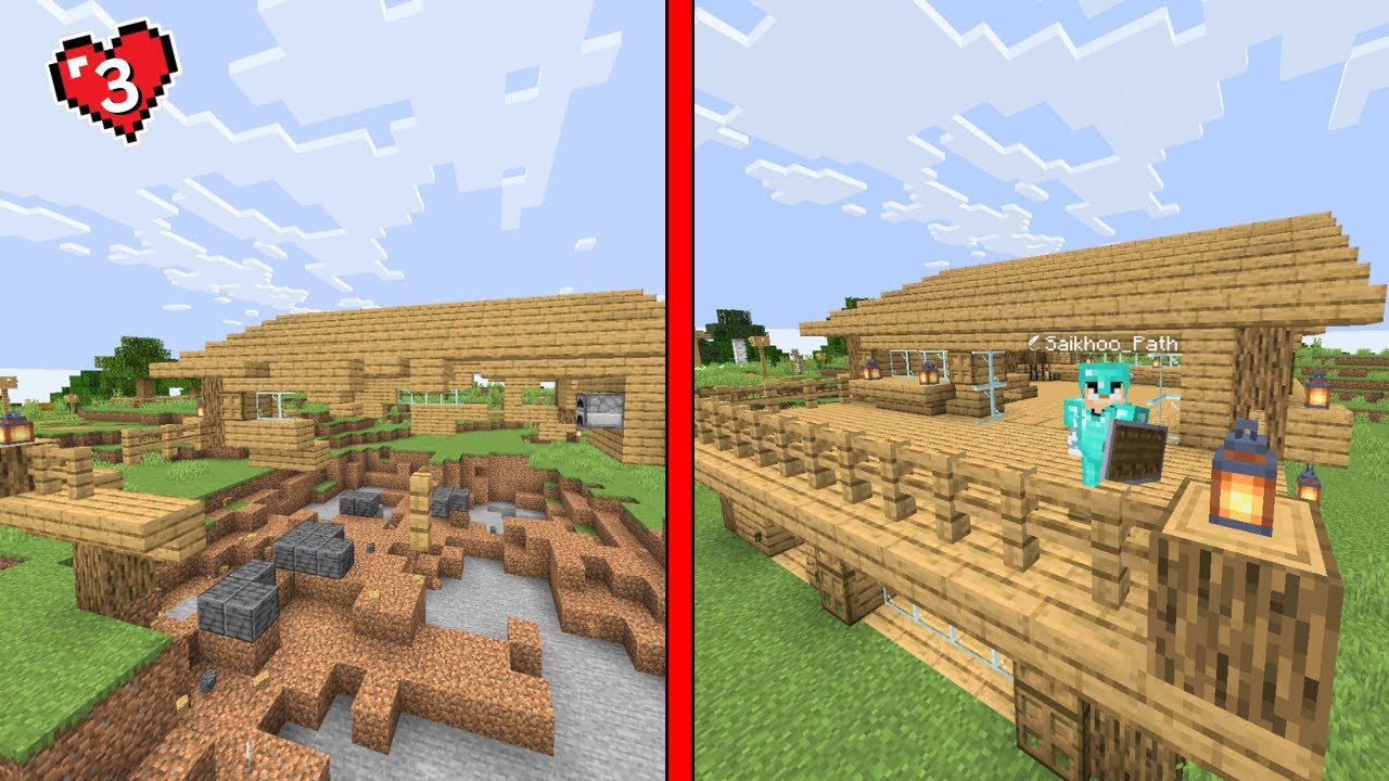 I finally fully build my half build house - YouTube