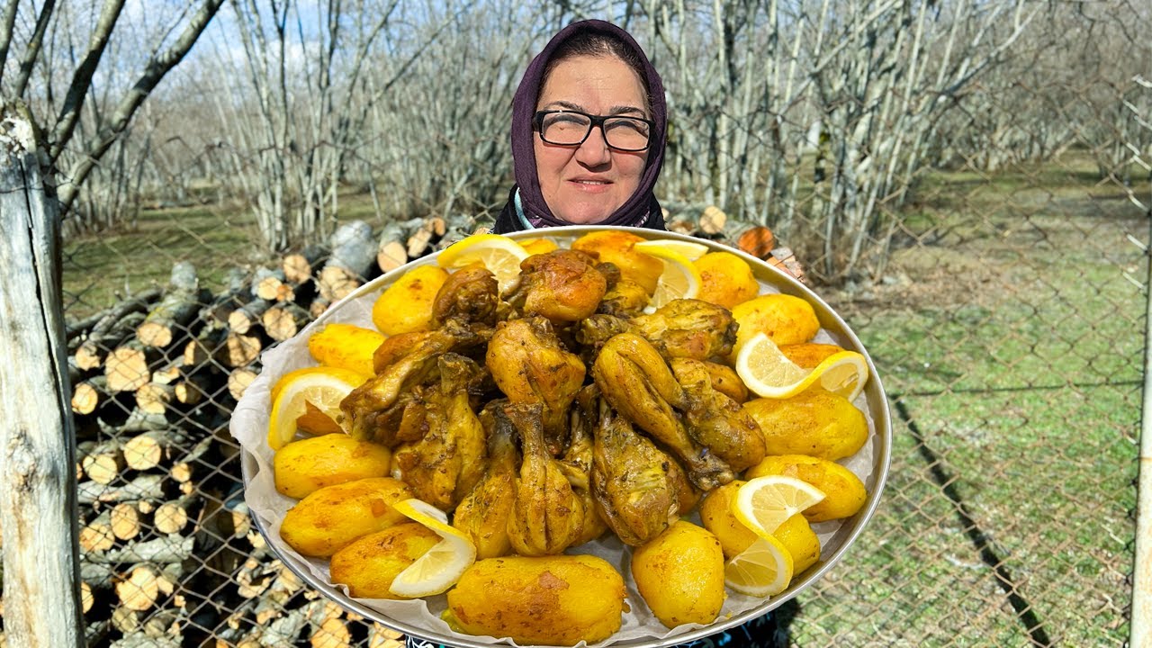 Grandma's Secret Recipe: Uzbek Chicken Legs Kebab in a Kazan - YouTube
