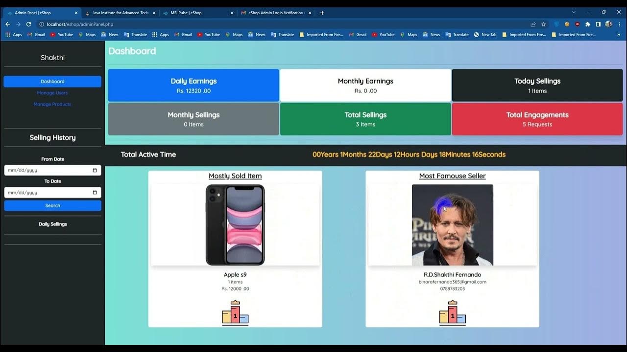 Design a responsive admin homepage using HTML, CSS, JavaScript and Bootstrap - YouTube