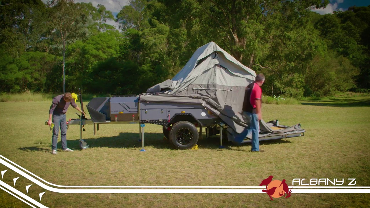 NEW! PMX K-Series Albany Z Rear-Fold Camper Trailer - YouTube