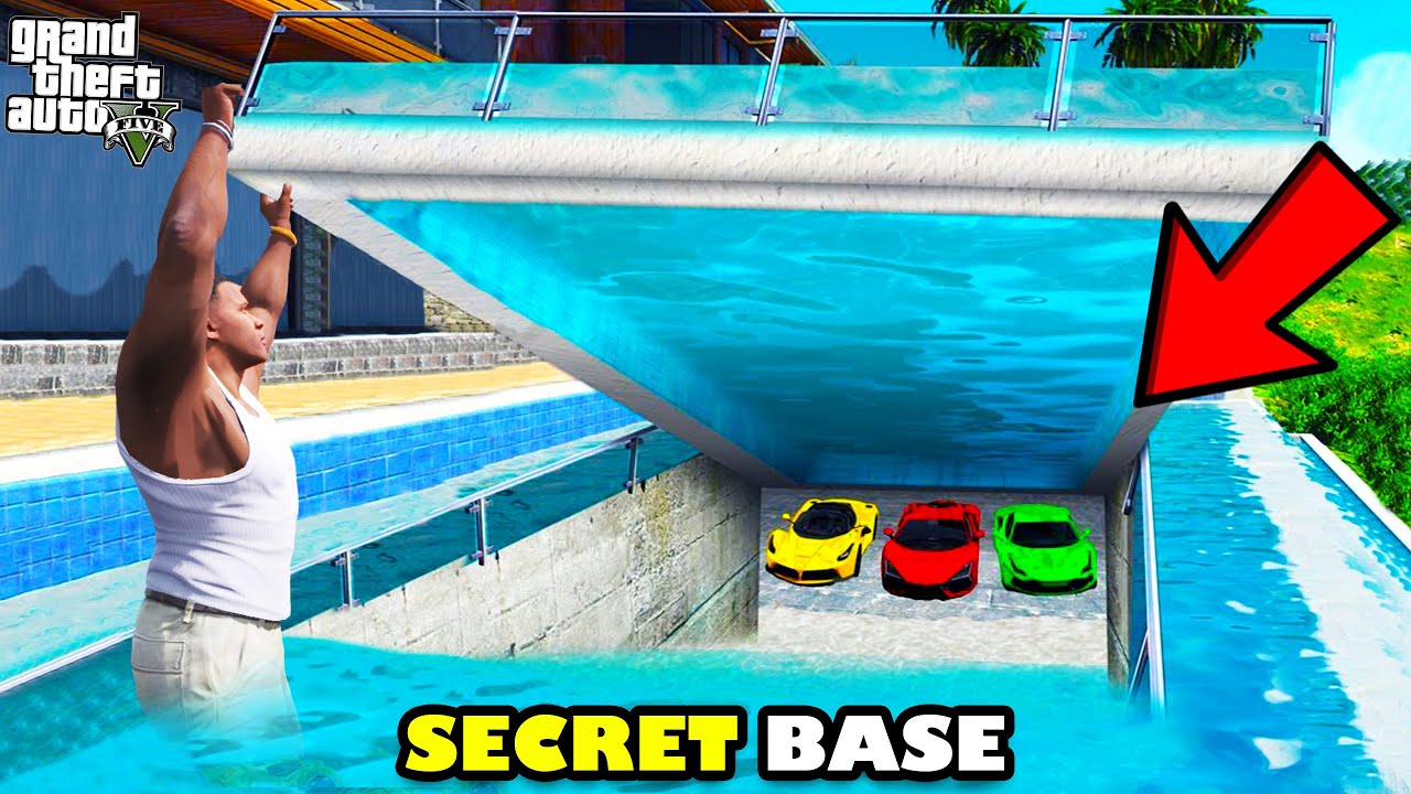 Franklin Found Luxury Secret Base Under His Swimming Pool In GTA 5 ...