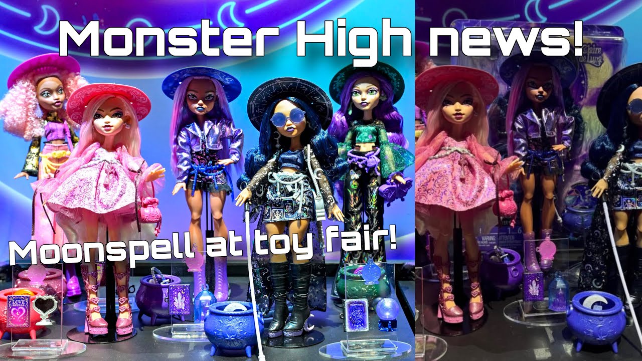 MONSTER HIGH NEWS! Moonspell Magic dolls seen IRL at toy fair! In box ...